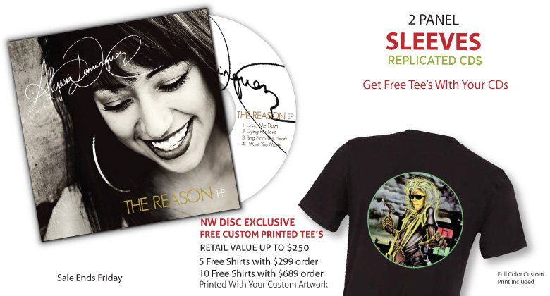 CD replication in CD sleeves (Eco Sleeve & Zipper Mailer) | Nationwide Disc
